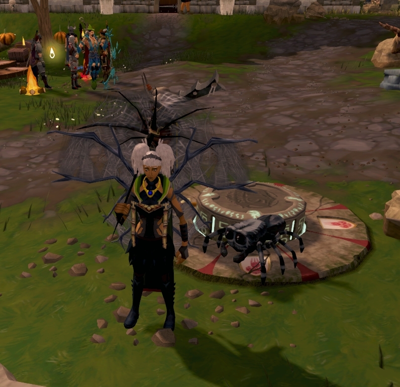 Screenshots of the new spider outfit (no pet because it's bloody ...