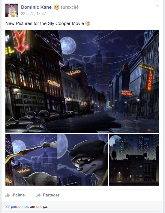 New artwork for the Sly Movie appears on Facebook?? : Slycooper