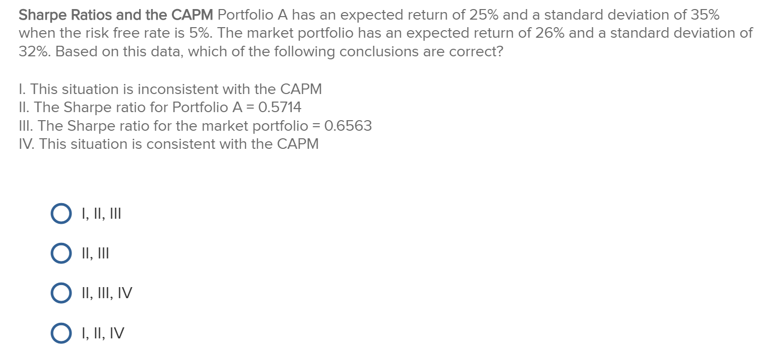 Alpha and the CAPM A stock with a beta of 0.99 has an | Chegg.com