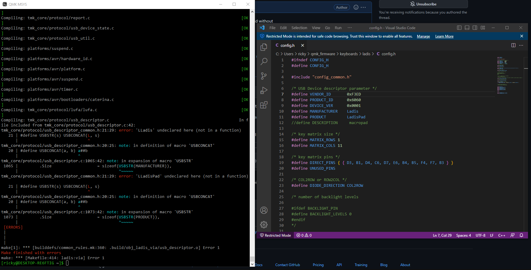I can't edit with VIA, rev1.1? · Issue #6 · ajmandourah/Ladispad · GitHub