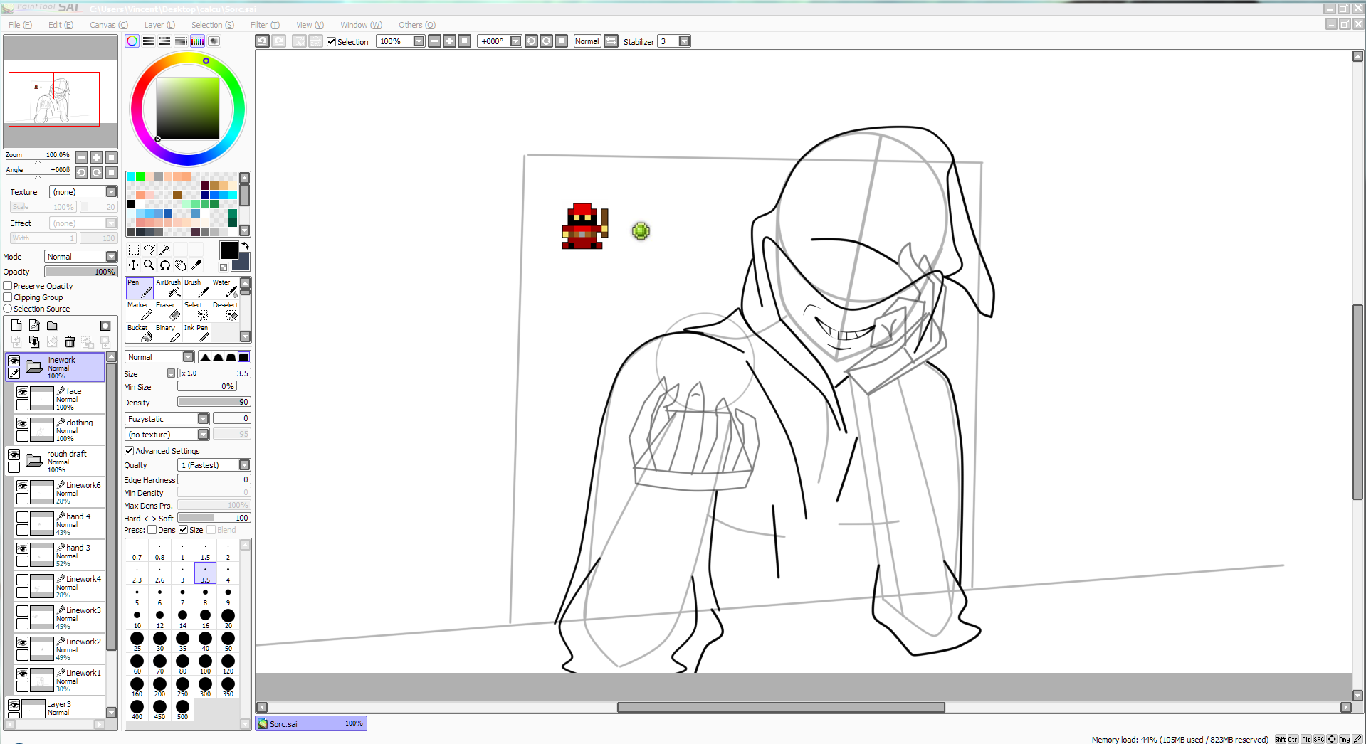 Sorc with Phylactery Orb (Mouse Drawing Finished) - Fan Art - Forum ...
