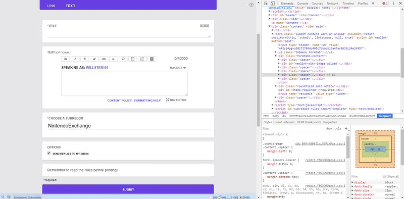 How can I move the submission text to the top of the submission page? : r/csshelp