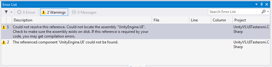 [4.6] Visual Studio Tools and UnityEngine.UI reference - Questions ...
