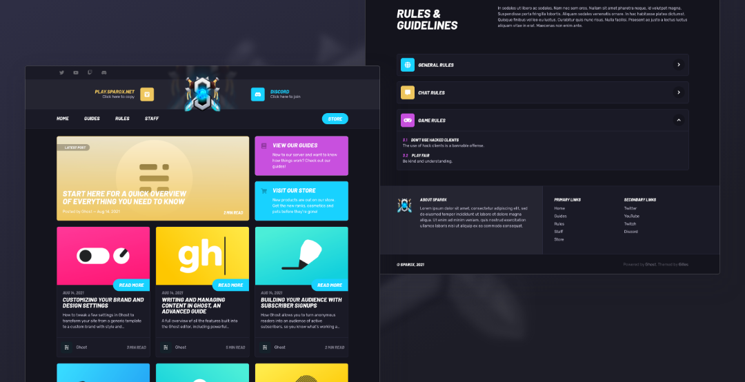 Sparox Ghost Theme | BuiltByBit