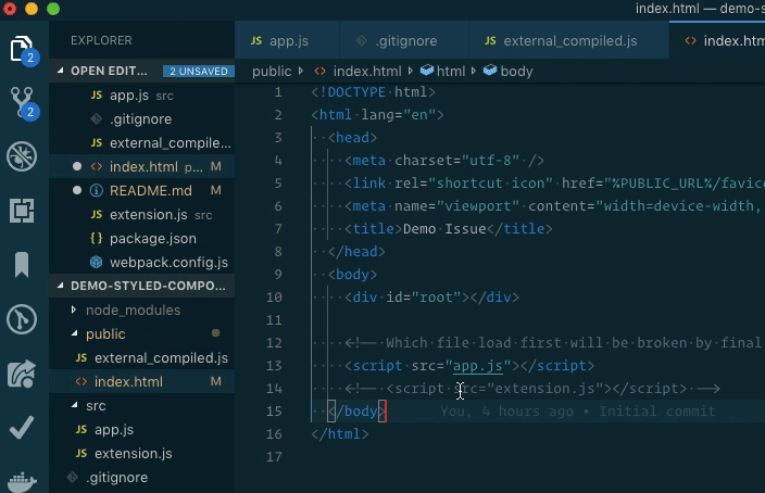 GitHub - andyyou/styled-components-issue-demo GitHub - andyyou/styled-components-issue-demo