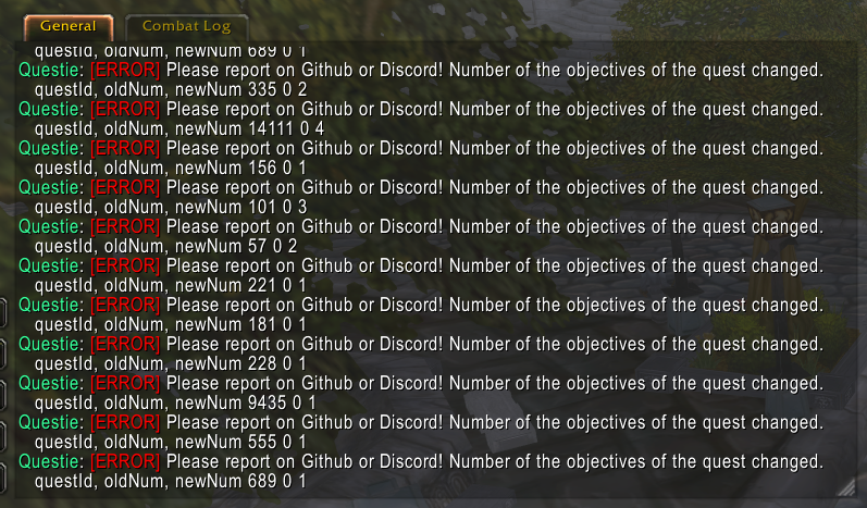 this whole stuff popped when i hit lvl 32 · Issue #4555 · Questie/Questie · GitHub