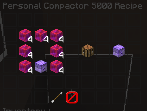 Whats the personal compacter recipe | Hypixel - Minecraft Server and Maps