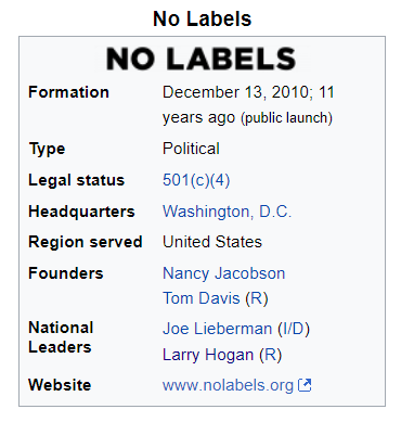 No Labels has raised over $50 million for the singular purpose of ...