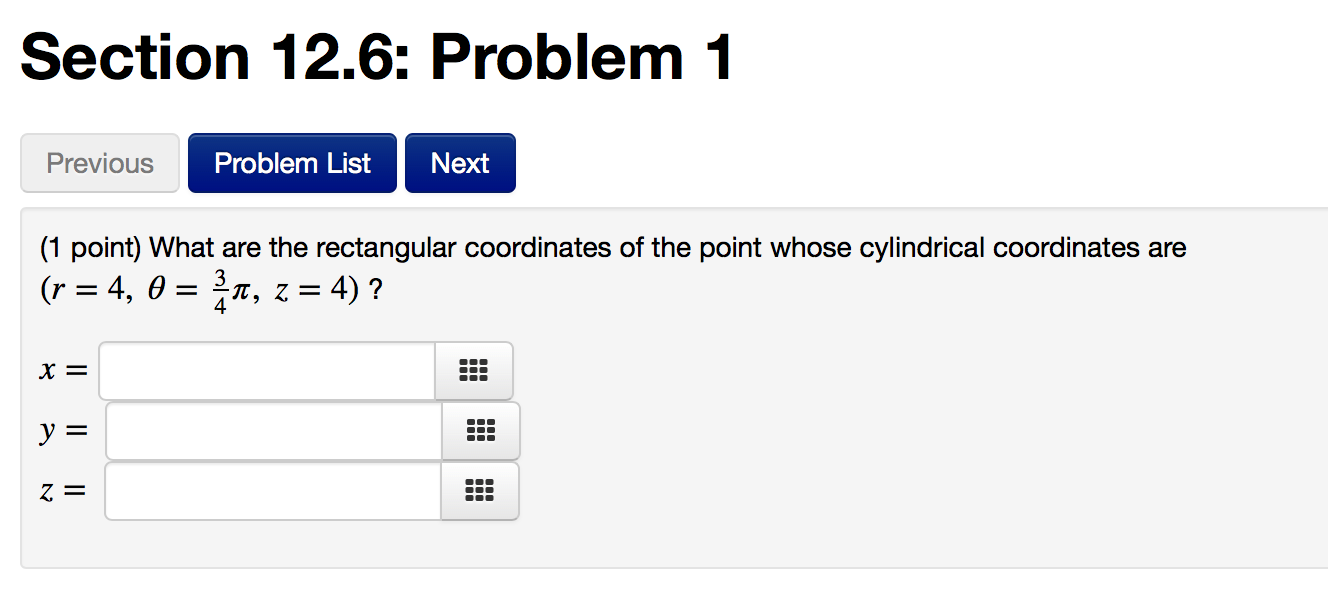 Solved Section 12.6: Problem1 Previous Problem List Next (1 | Chegg.com