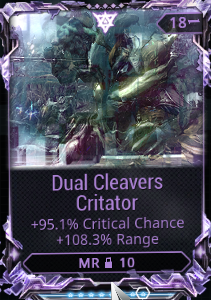 WTS Dual Cleavers Riven +Range + Crit chance - Trading Post - Warframe ...
