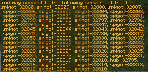 Solved - Create server priorities during runtime? | SpigotMC - High Performance Minecraft Community