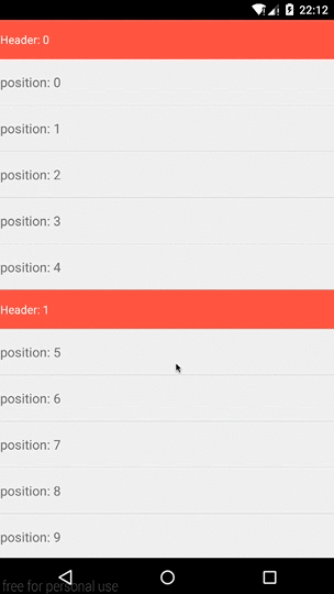 【ListView Tips Vol.2】忙しい人のためのStickyListHeadersListViewの使い方 〜基本編〜 #Android - Qiita