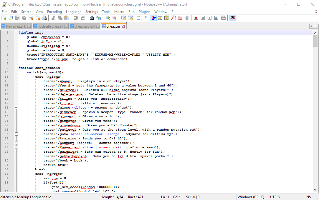 Do you know how to open .gml files ? : r/NuclearThrone