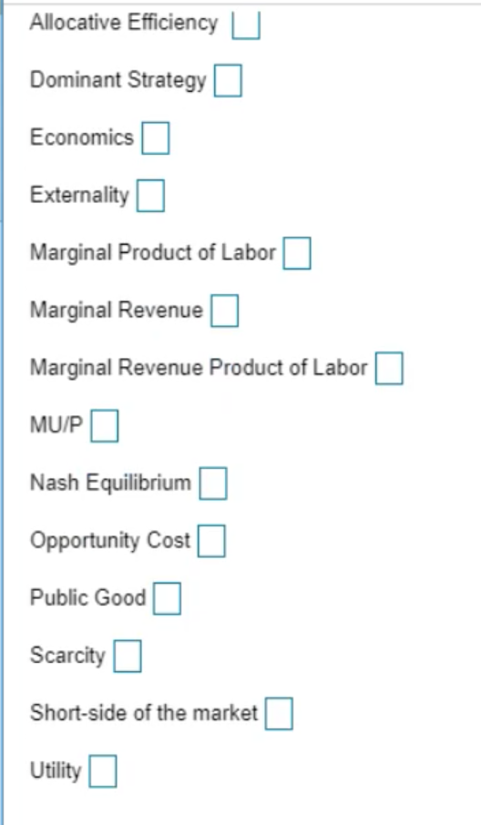 Solved Allocative Efficiency U Dominant Strategy | Economics | Chegg.com