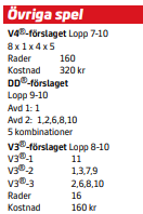 Söndag - TRAVMASENS TRAVSERVICE