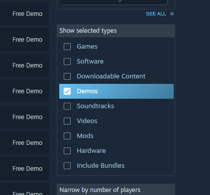 Question about Free demos tag in steam client? : r/Steam