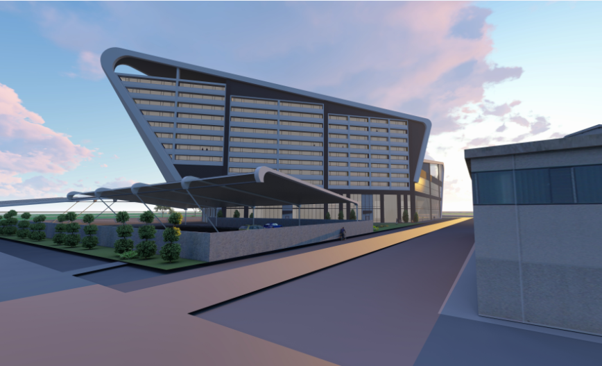 [building] [practice] Concept of an apartment high-rise for my design ...