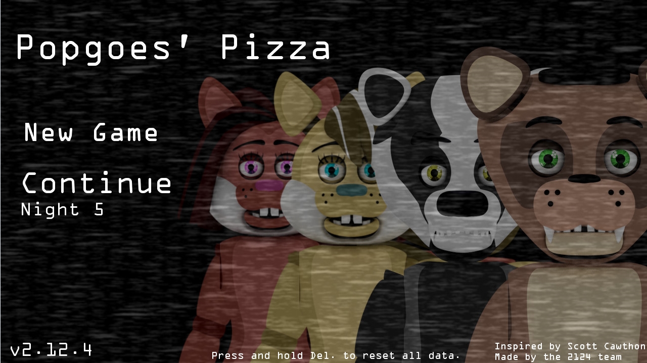 Popgoes' Pizza: Main Menu screen [FAN-MADE] : r/fivenightsatfreddys