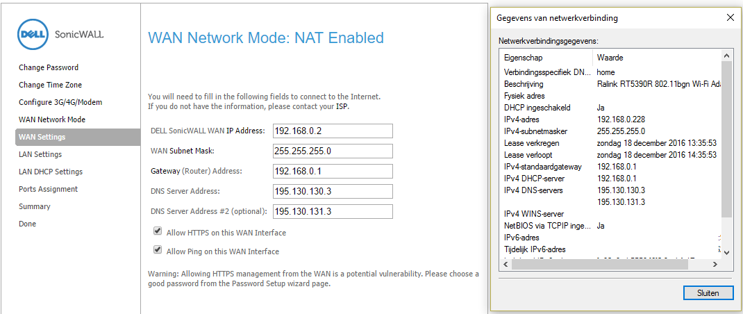 telenet modem sonicwall tz250 gebruiken als switch - Netwerken - GoT