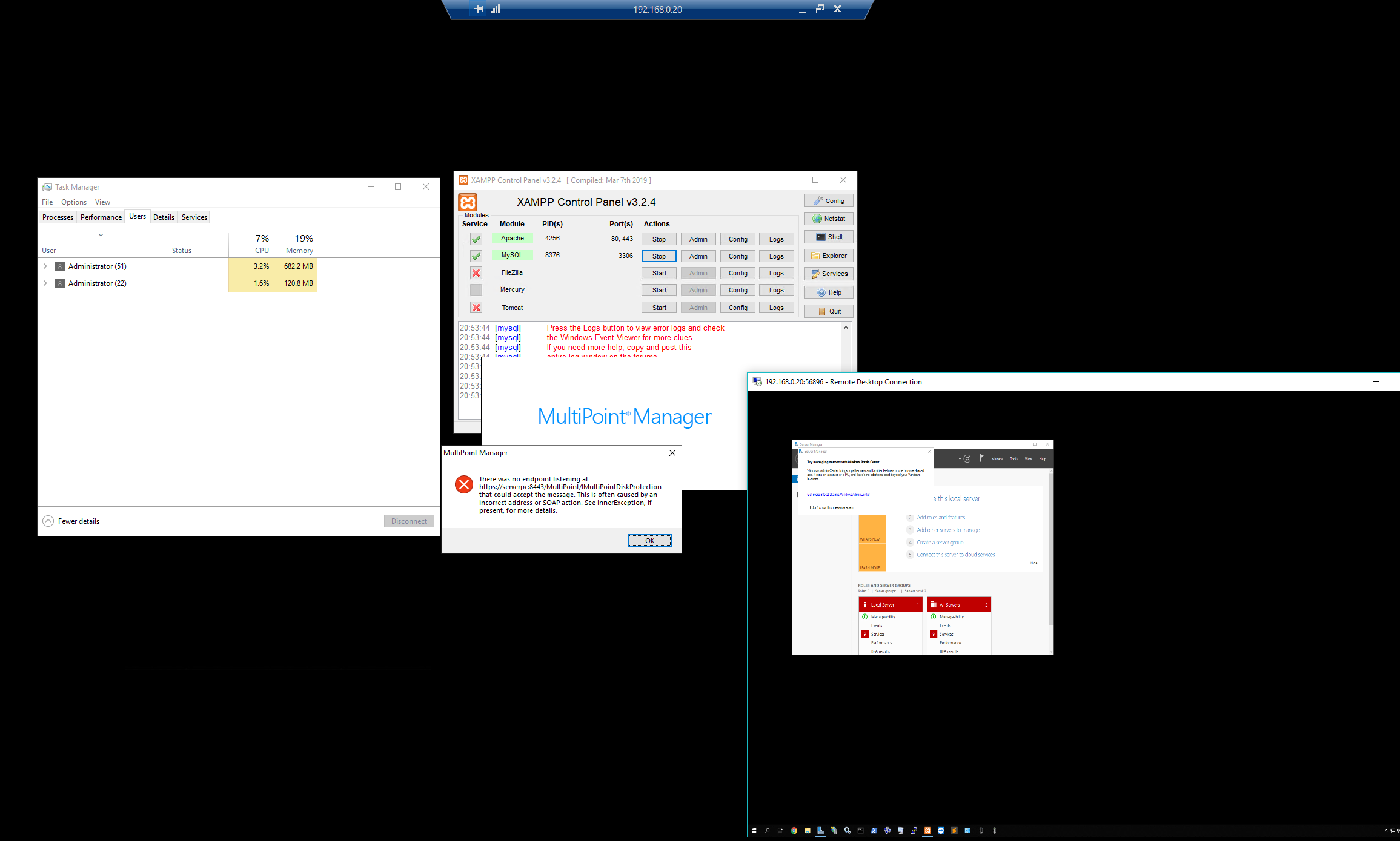 Multipoint Manager using Port 80. Conflicting with Apache : r/WindowsServer