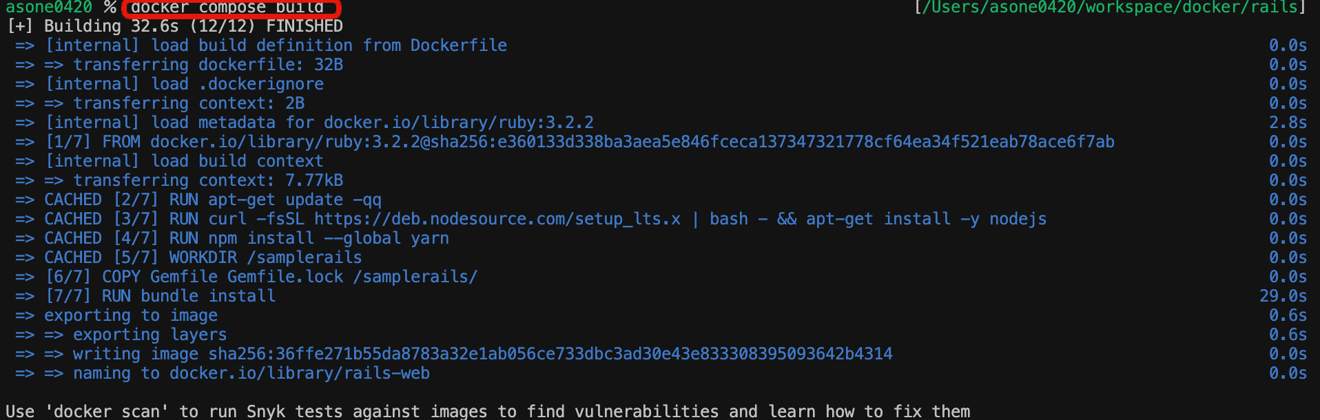 Ruby on Railsコンテナの作成方法について #Rails - Qiita