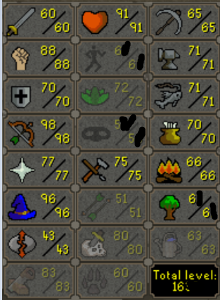 max med lvl with rigour/augury+ max house. 20B+ 07 gp sold | Sell ...