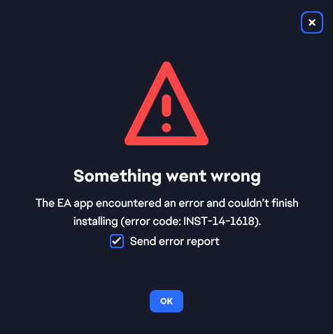 Error Getting EA App | EA Forums - 7505124