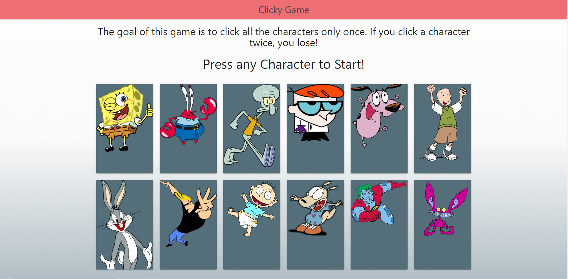 GitHub - Garciat427/Clicky-Game: Clicky-Game is a game designed using ...