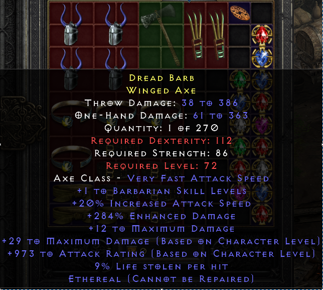 Gg Eth Fool Winged Axe - Topic - d2jsp