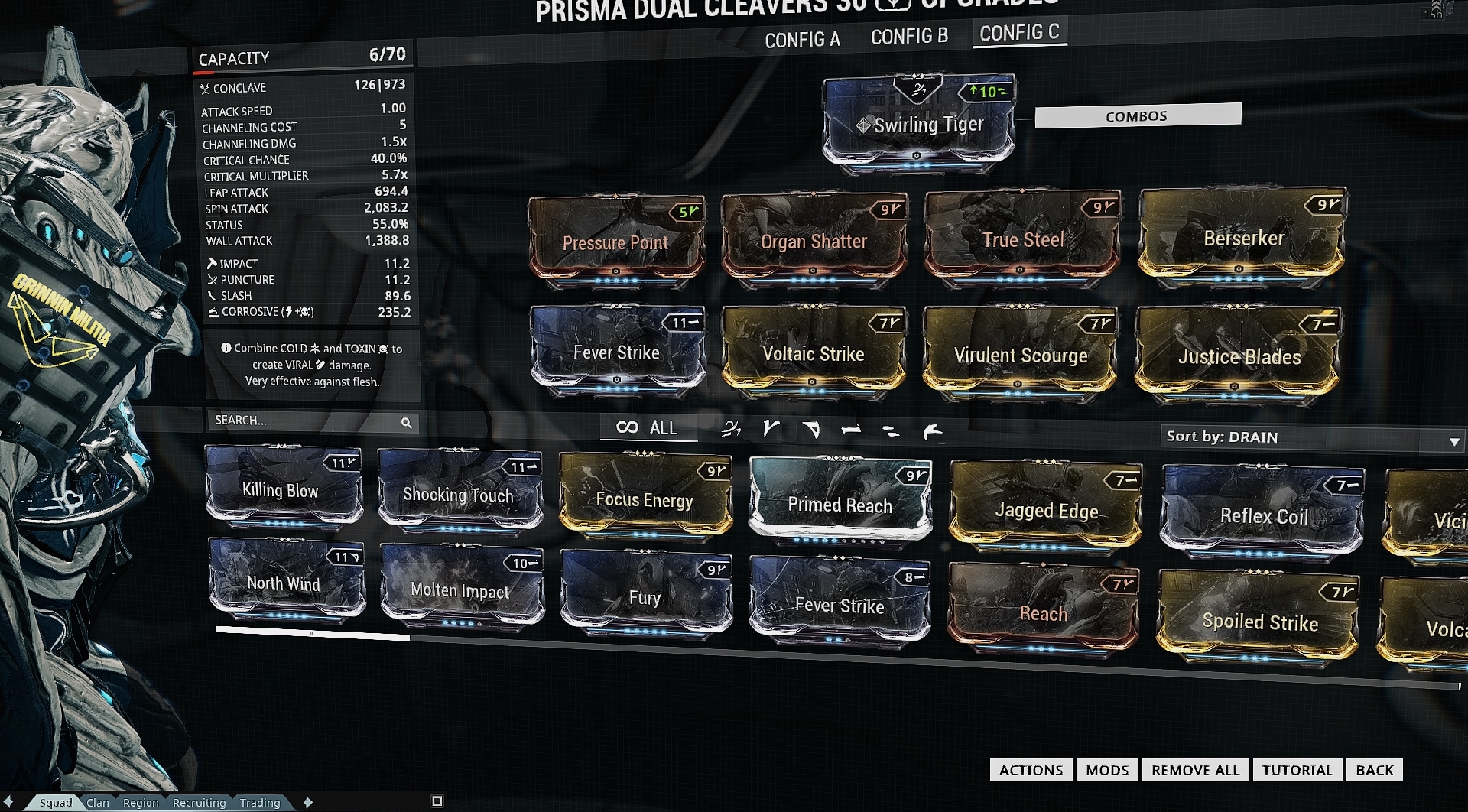 Best / Great Prisma Dual Cleavers build for naramon? : r/Warframe