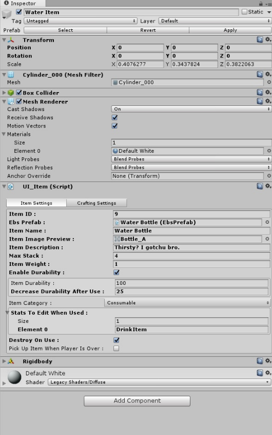 unity game engine - Unity3d C# Adding/Subtracting health using inventory item - Stack Overflow
