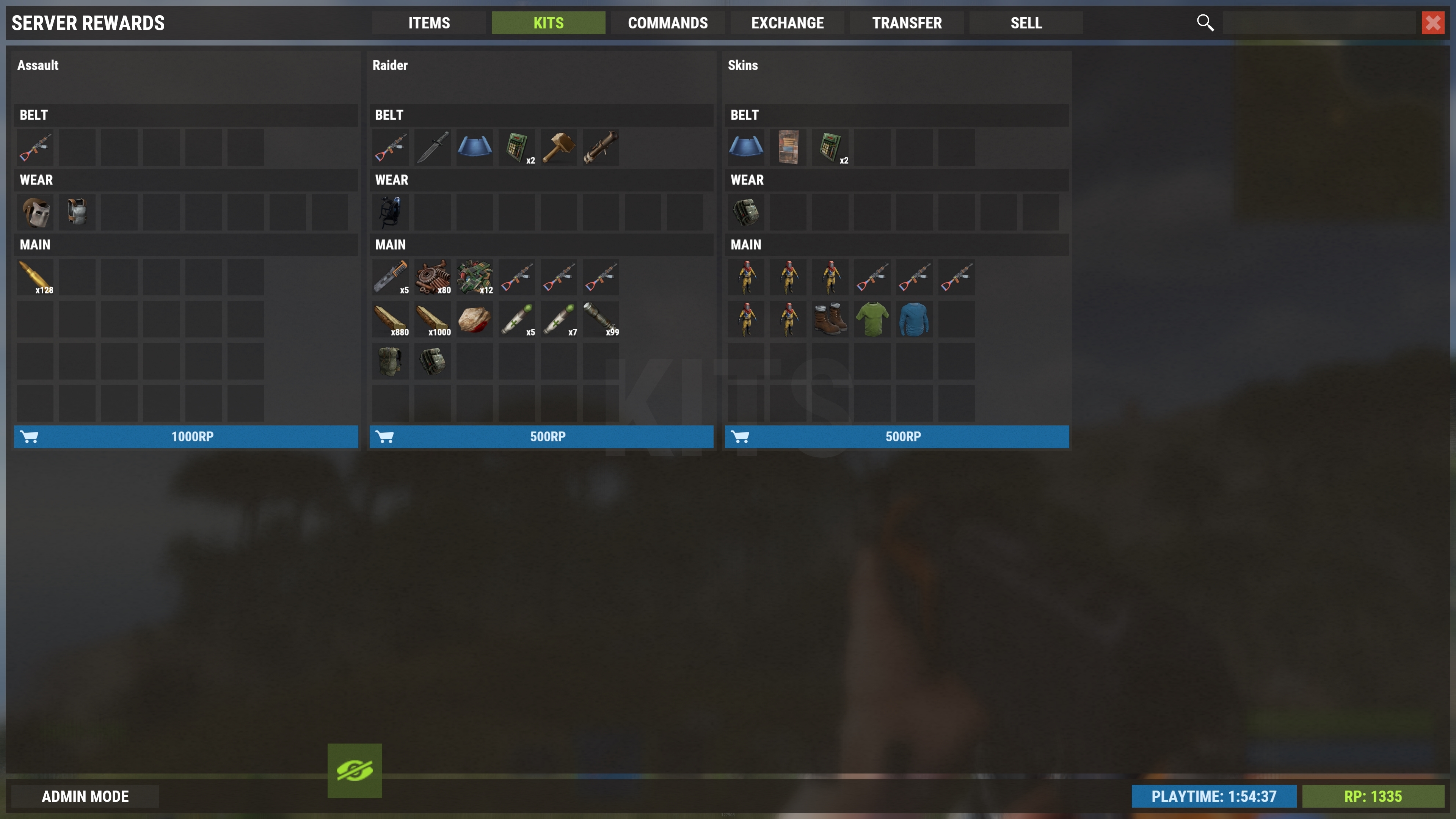 uMod - Server Rewards by k1lly0u