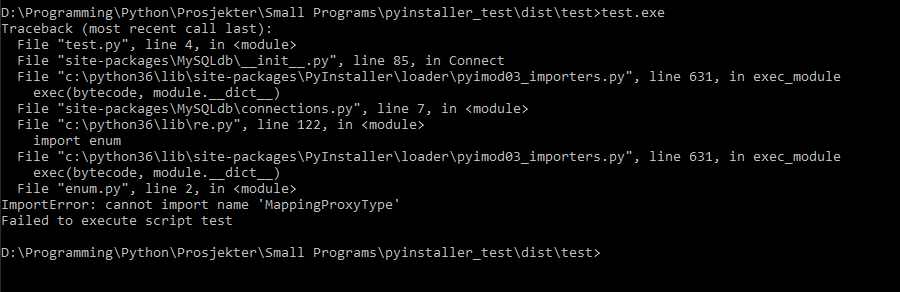 ImportError: cannot import name 'MappingProxyType' · Issue #2667 · pyinstaller/pyinstaller · GitHub