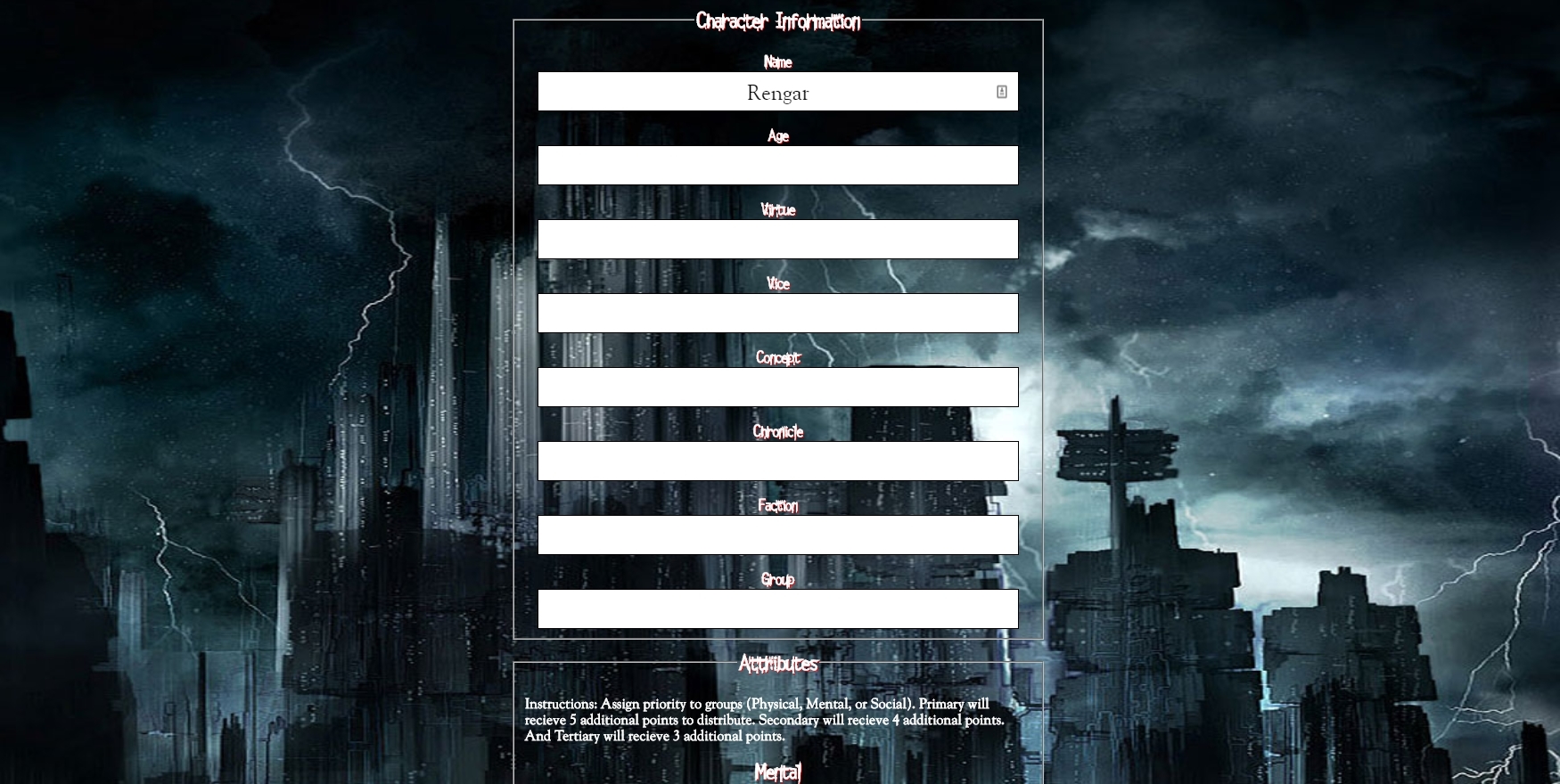 GitHub - DFolks/cod-character-client