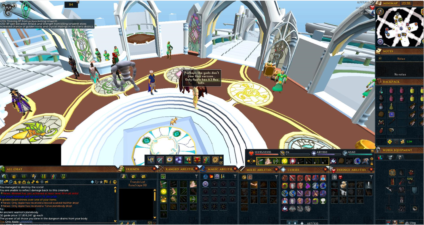 Nex Pet+Torva Platebody -1 Drop- 63 KC : r/runescape