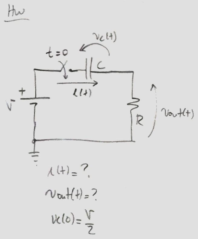 Solved RC circuits with first order diff eq. Please help, I | Chegg.com