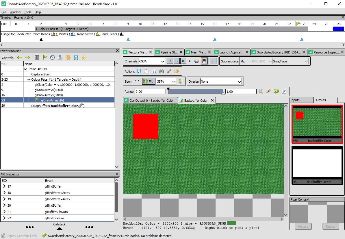 Issue Using Framebuffer To Draw To Texture Ropengl