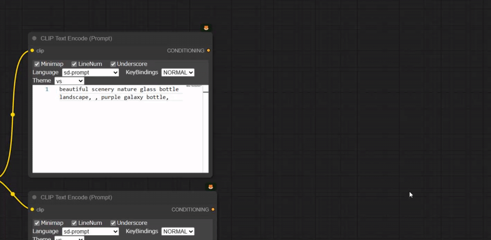 [ComfyUI] setting画面で設定を行う · Issue #3 · Taremin/webui-monaco-prompt · GitHub