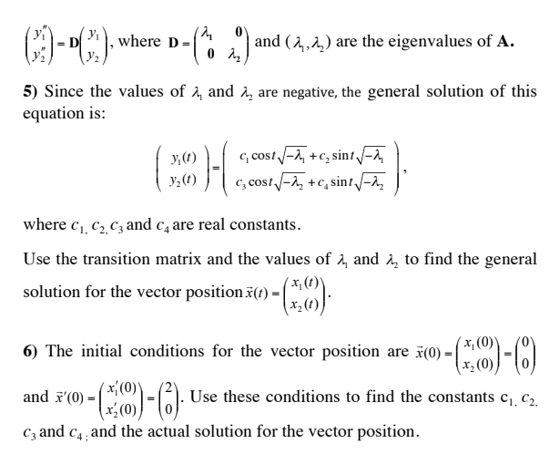 Solved Problem 1: Mass-spring system Two particles of mass | Chegg.com