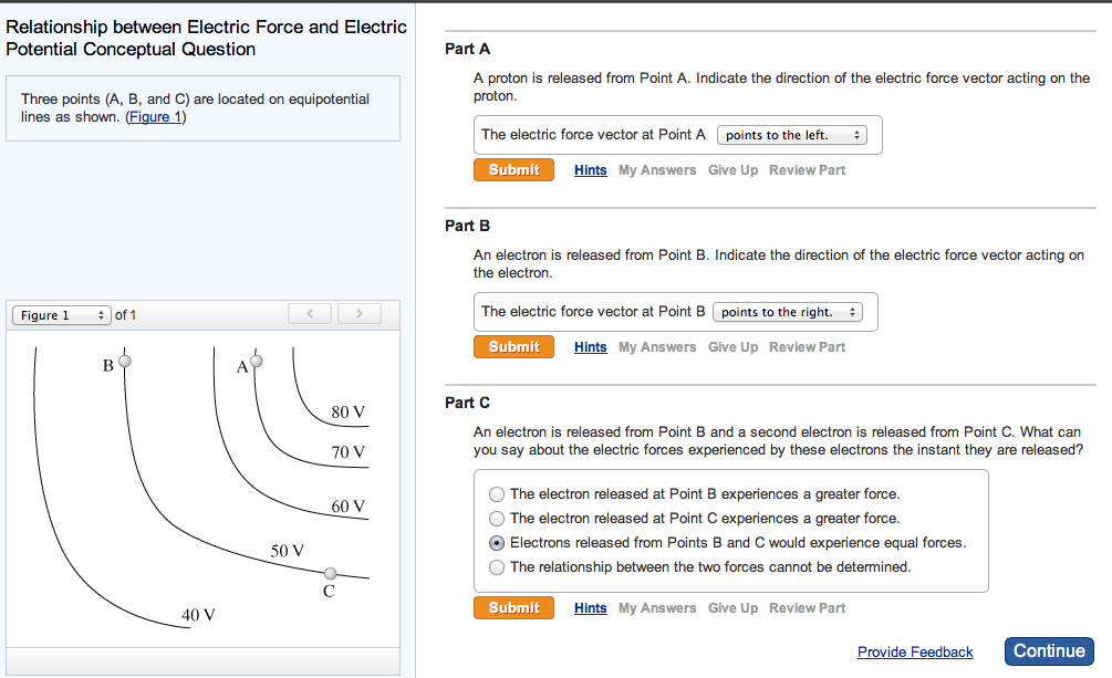 Solved Relationship between Electric Force and Electric | Chegg.com