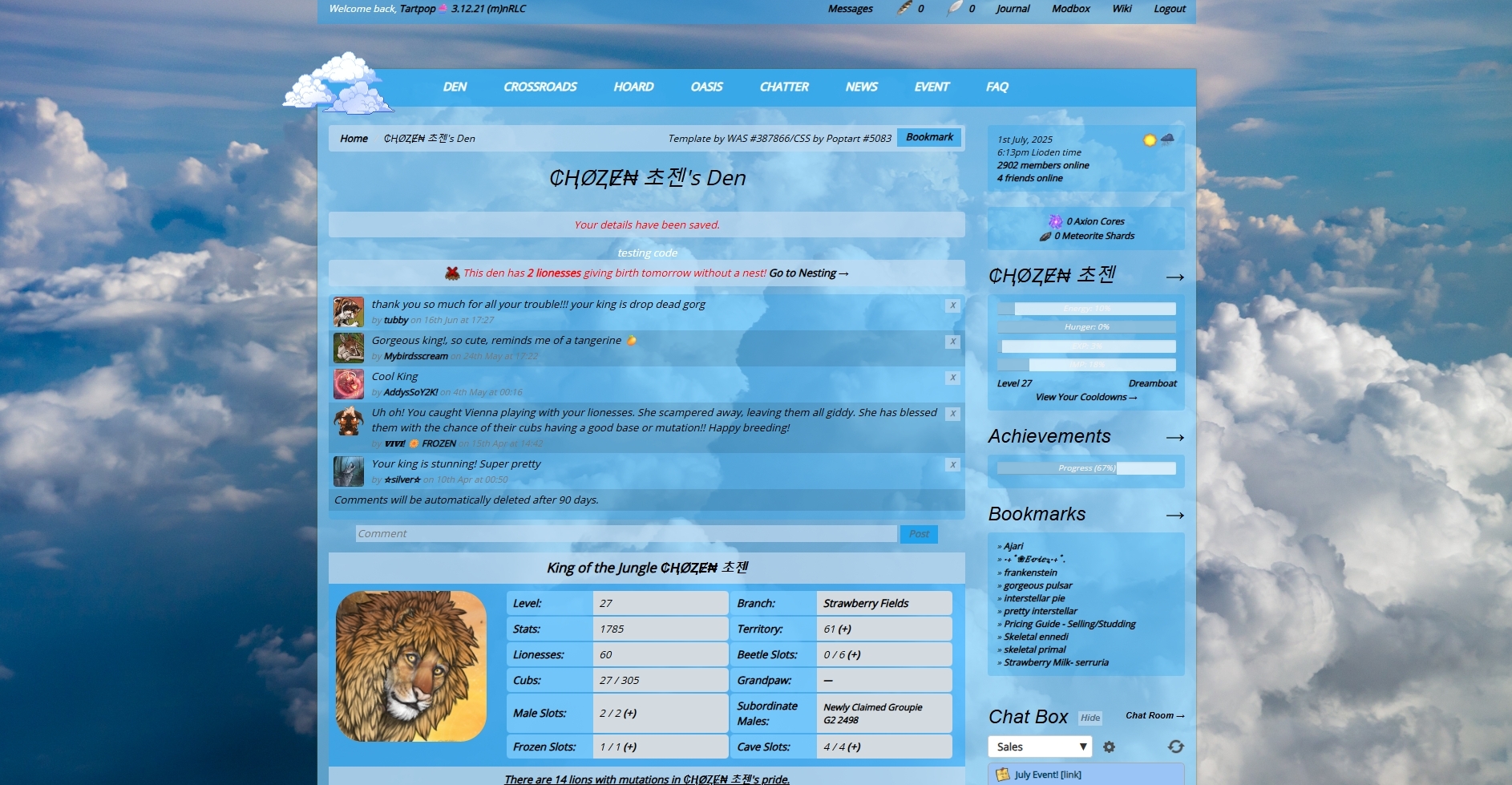 🧁Poptart's HTML/CSS 🧁 [Open!] :|: Lioden