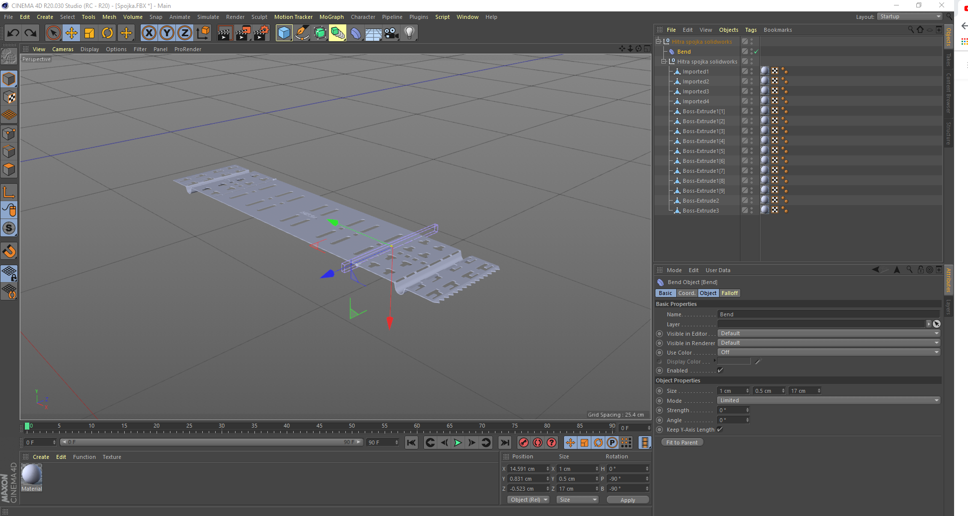 Need help bending an object : r/Cinema4D