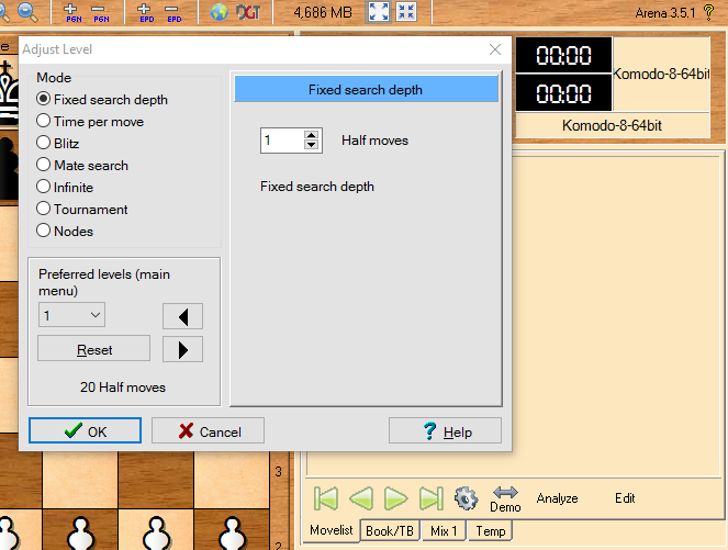 Komodo 8 in Arena chess GUI - Chess Forums - Chess.com