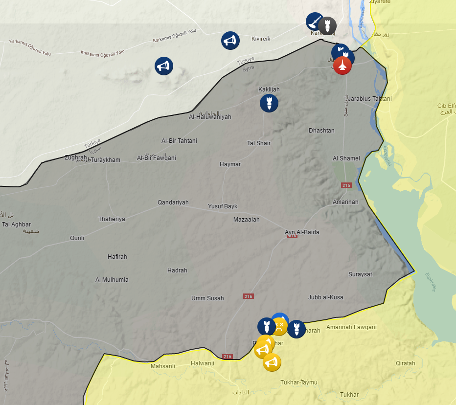 Large Turkey offensive on Ayn al-Bayda ongoing now against SDF, just 8 ...