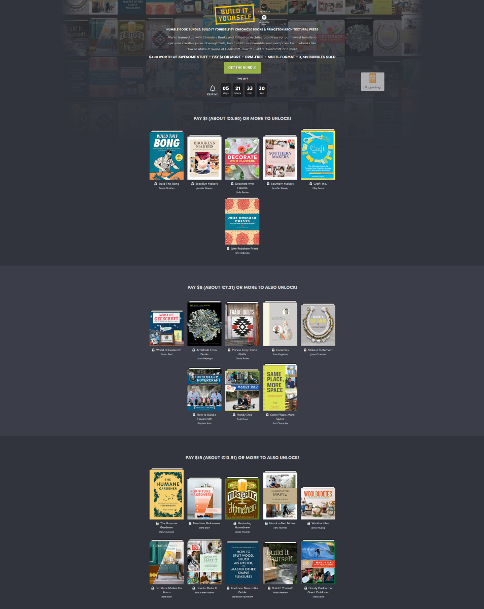 [Conjunta Humble Bundle Books] Build It Yourself by Chronicle Books - Forocoches