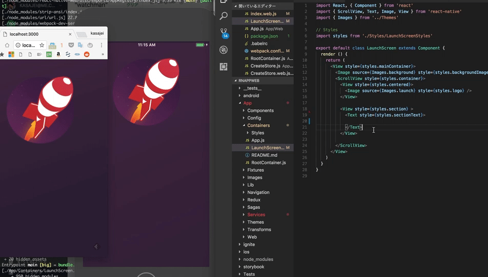 GitHub - kasajei/RNAppWeb: React Native App & Web