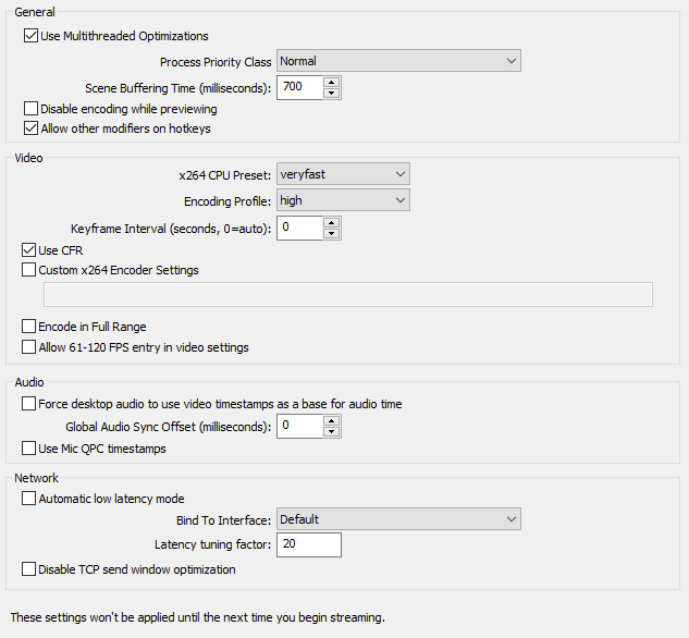 Keyframe Interval
