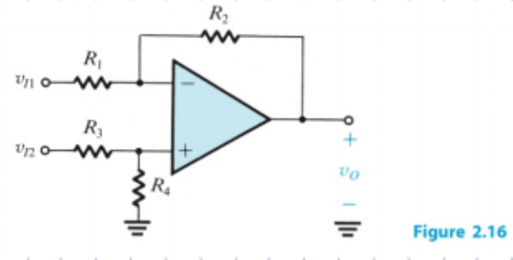 Solved #2.101 Consider the difference amplifier circuit in | Chegg.com