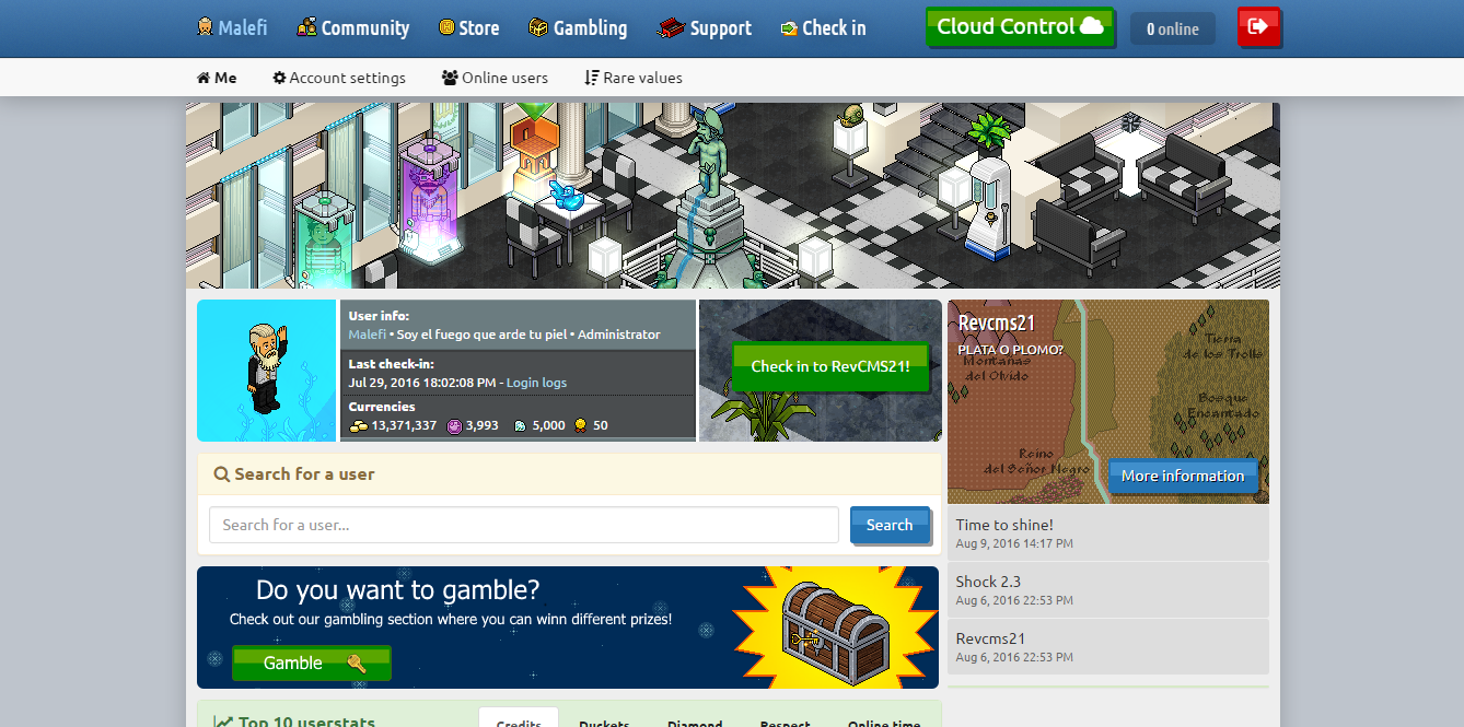 Shock (RevCMS skin) (Look-a-like habin,sjovt,habbiz cms) | Page 9 ...