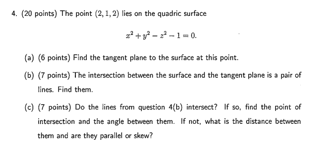 [University] Multivariable Calculus - Equation of two lines of intersecting planes : r/learnmath